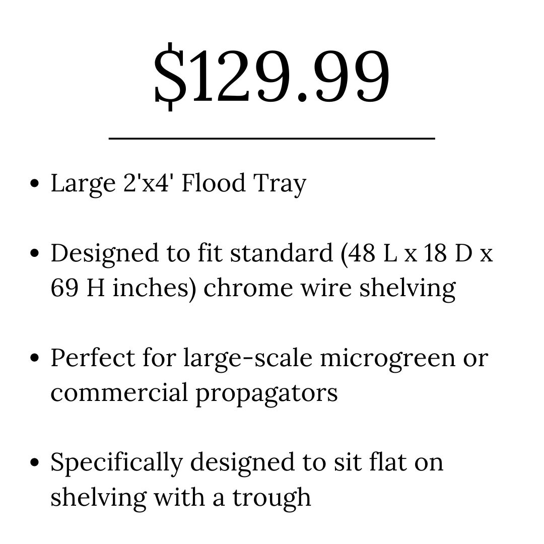 Best 2x4 Hydroponic Tray For Flood Table Low Grow Aqua Trays - Nathan ...